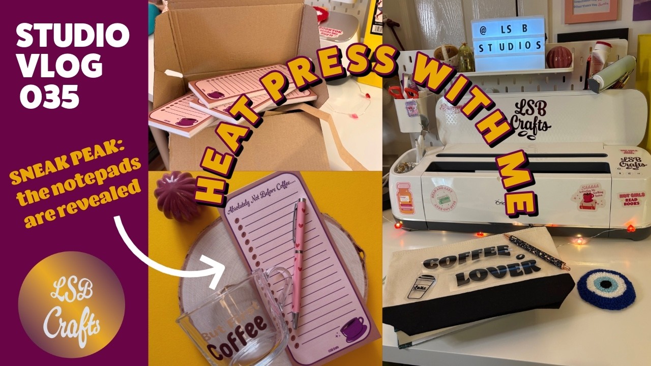 Heat Press With Me🌵Studio Vlog | 035