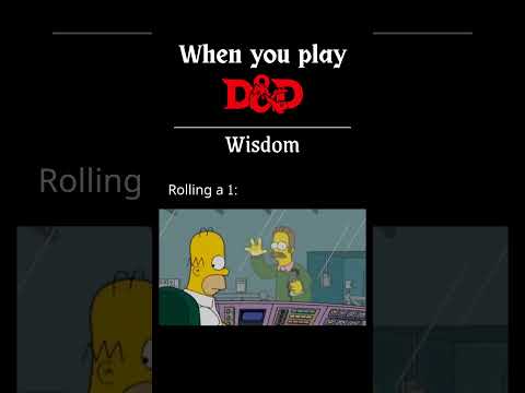 When you roll for Wisdom in #dnd