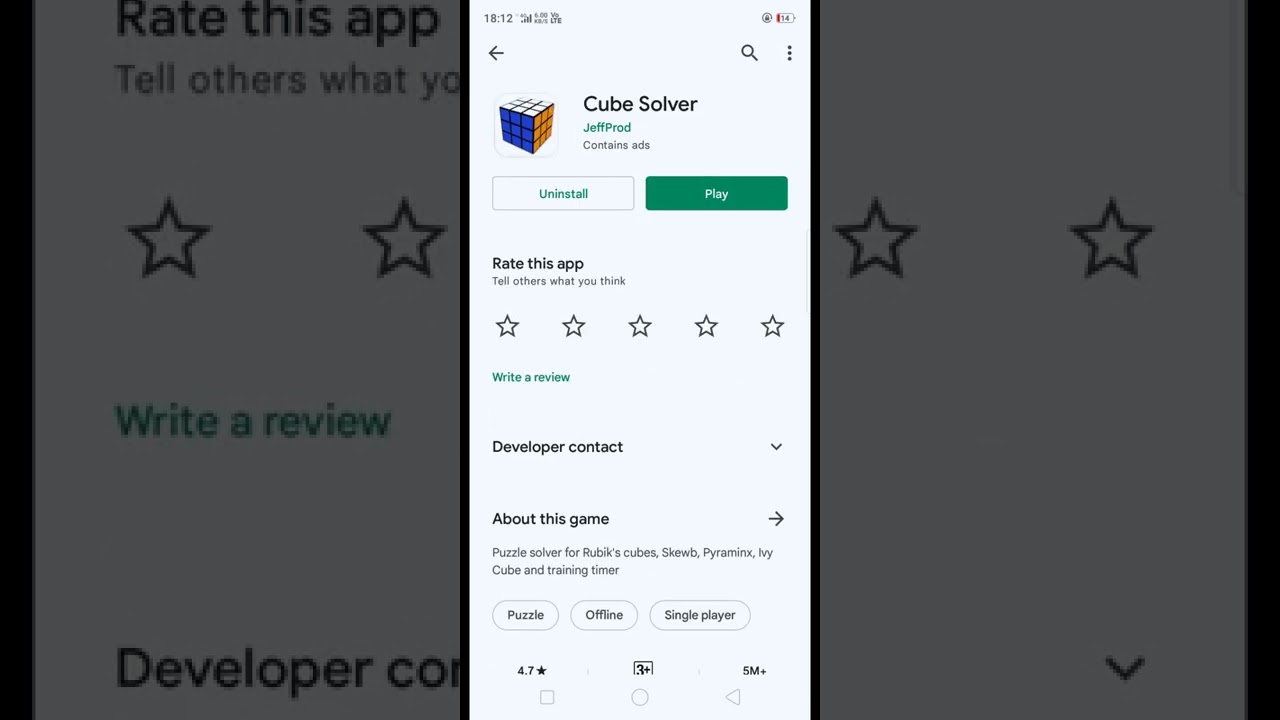 cube solver app😍😍