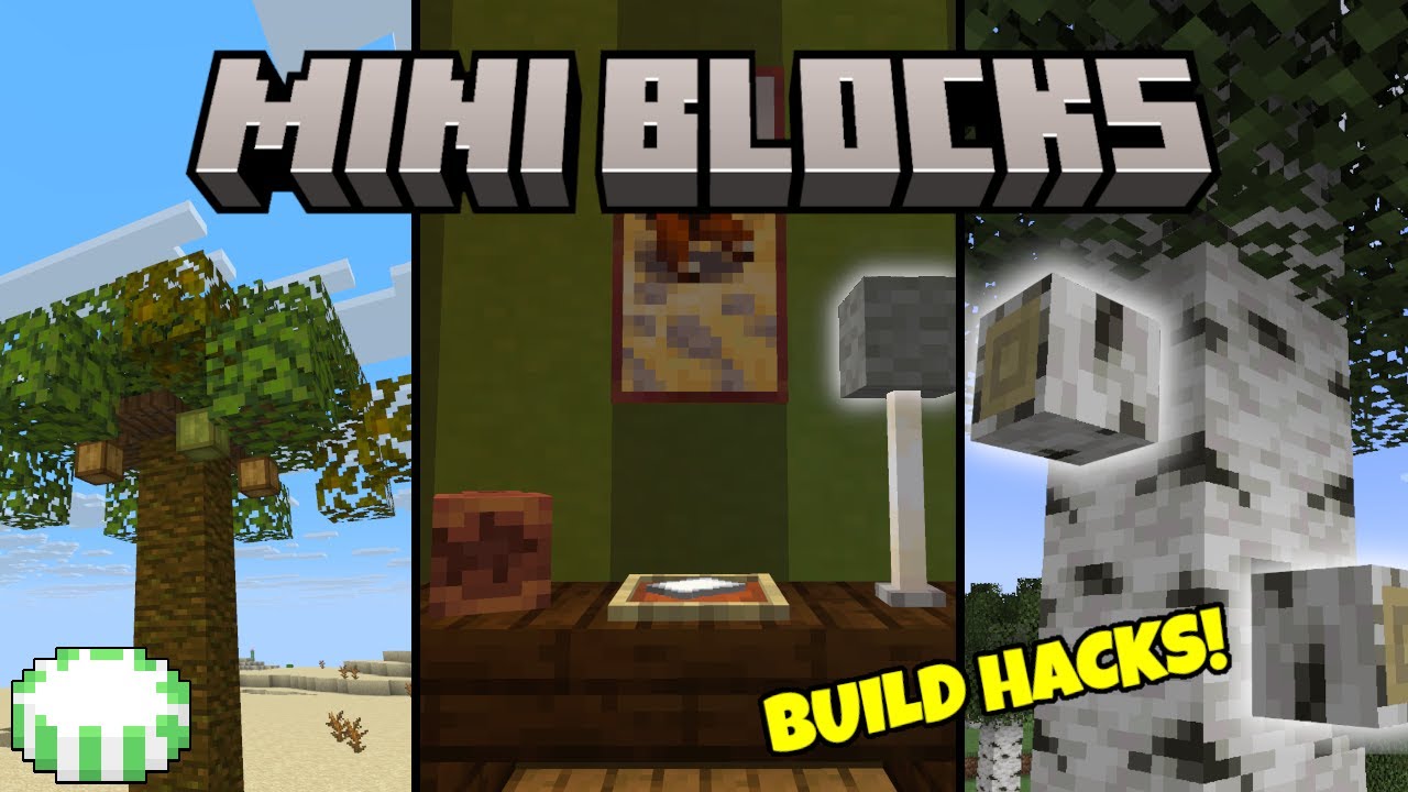 New BUILD HACKS with Mini Blocks! | Minecraft