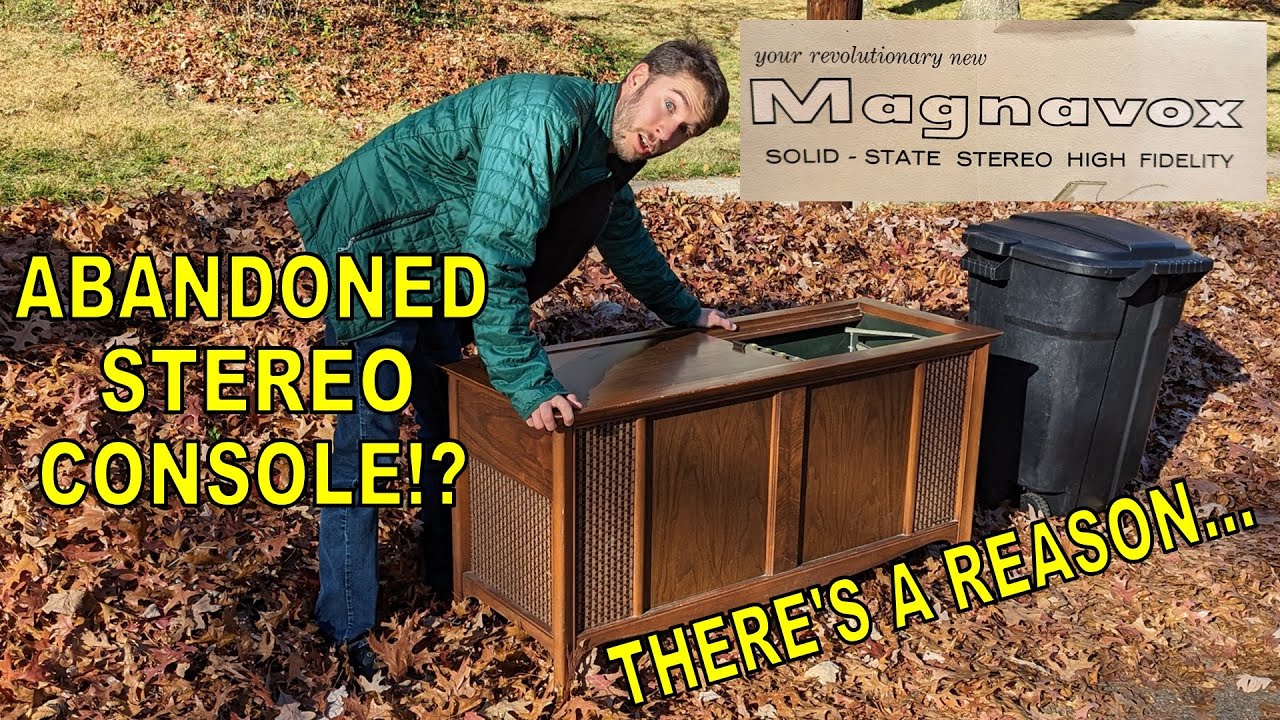 They Found A Broken Stereo Console On Trash Day...Let's Fix It!!