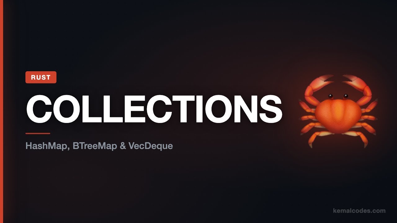 Rust Collections Cheat Sheet: HashMap, BTreeMap, VecDeque & More