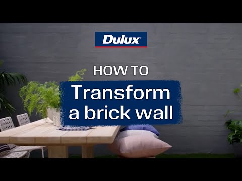 How to transform a brick wall using Dulux Texture Medium Cover