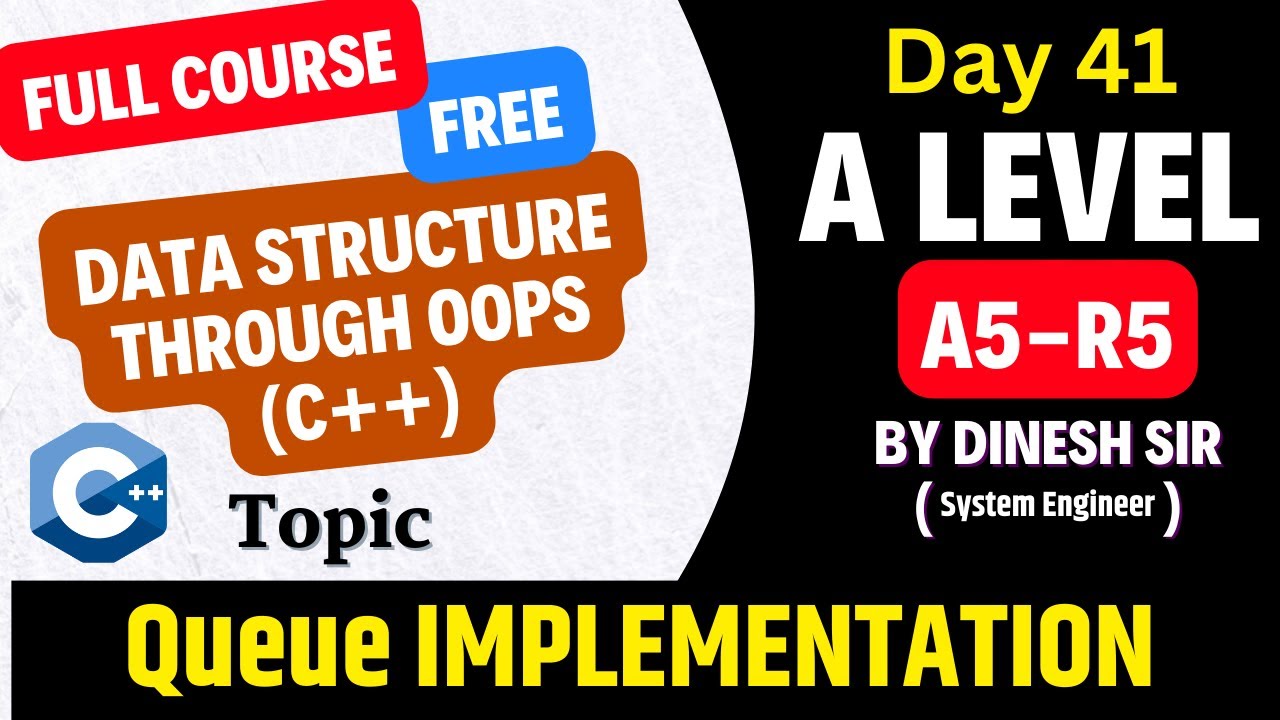 Day 41| Queue Implementation | Data Structure through object oriented language