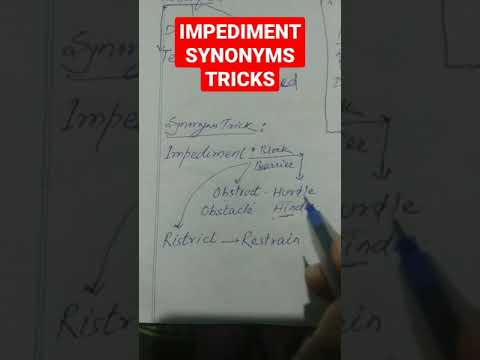 IMPEDIMENT SYNONYMS | SYNONYMS TRICKS #shorts #synonyms #sscexams #sbipo #ibps #synonymstricks