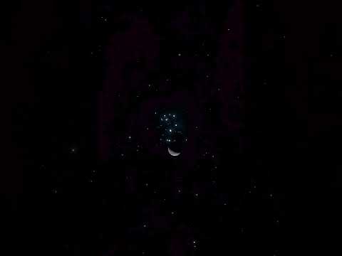 Moon transiting Pleiades star cluster #moonoccultation #astronomy