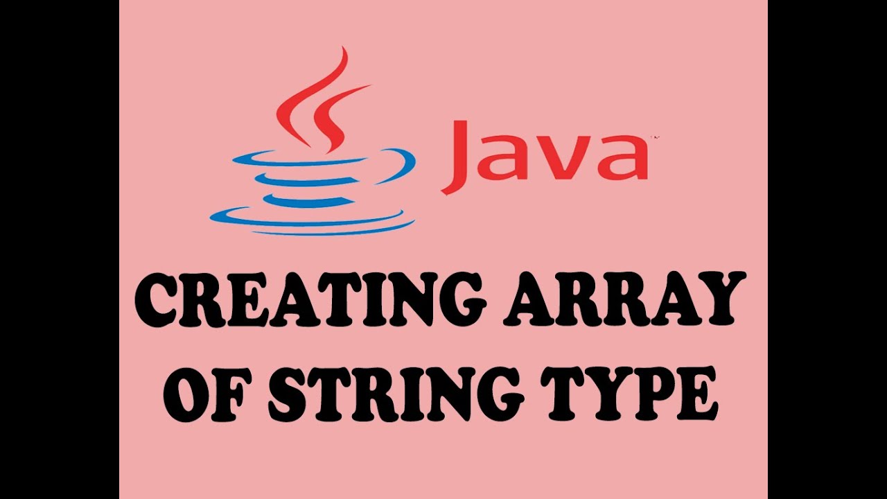 DECLARING STRING TYPE SINGLE DIMENSIONAL ARRAY IN JAVA (URDU / HINDI)