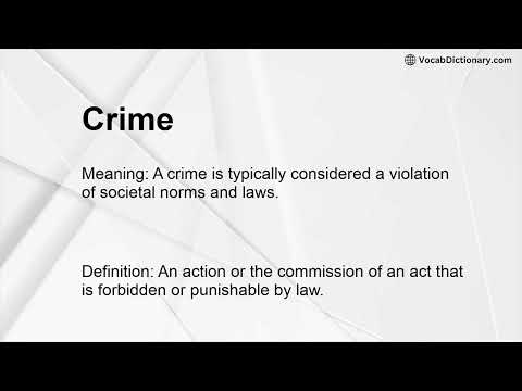 Crime Meaning
