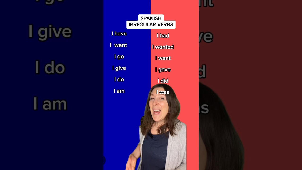 Spanish verb conjugation - present and preterite! #spanishlesson #spanishverbs #spanishteacher