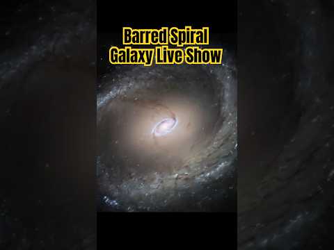 What Does a Barred Spiral Galaxy Look Like Up Close in Space? #cosmicwonders