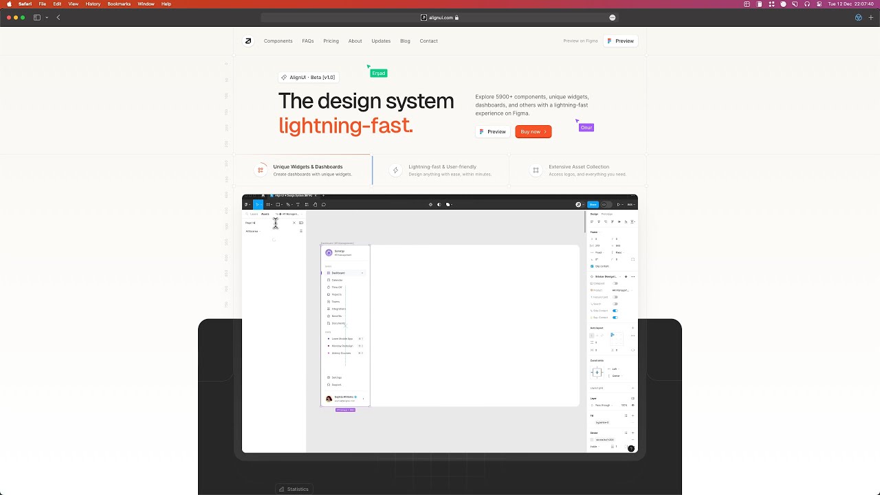 Website design review: AlignUI