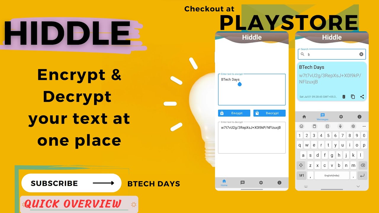 Hiddle App - Quick Overview | Android Project Java | Android Studio
