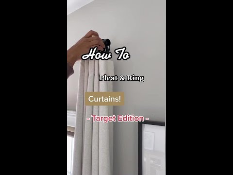 How To Pleat And Ring Curtains #shorts