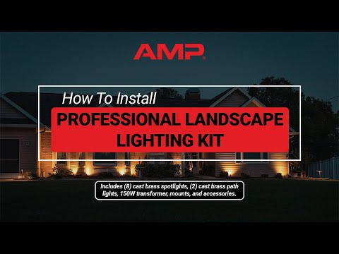 How To Install the AMP® Professional Landscape Lighting Kit