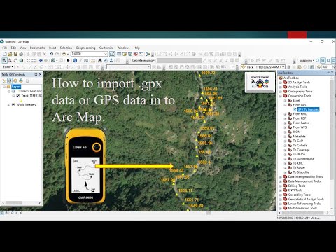 How to import .gpx data data in ArcGis/GPS data add on arc Map.