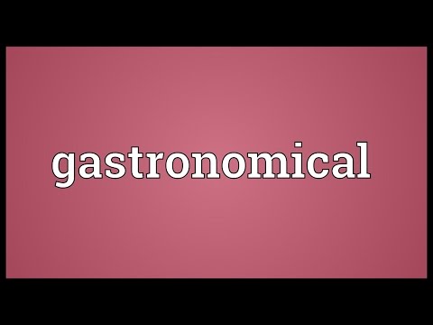 Gastronomical Meaning