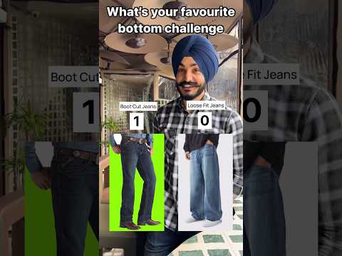Best jeans style challenge๐ #shorts