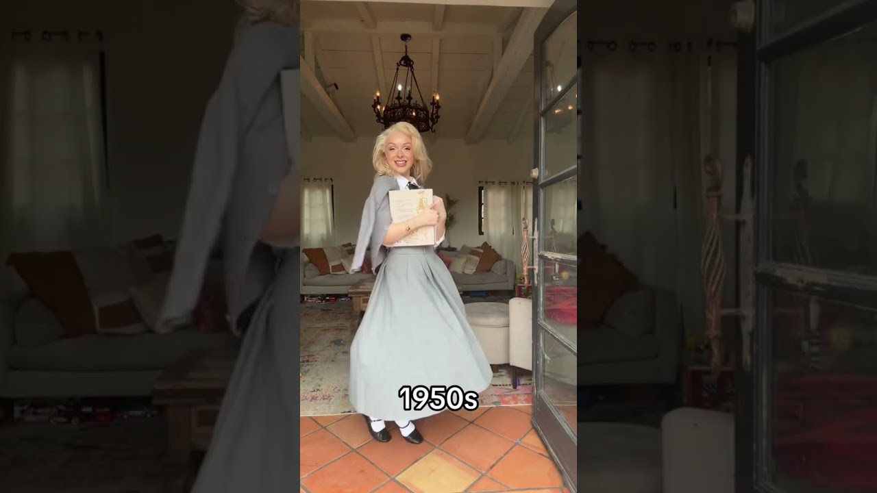 100 years of SCHOOL UNIFORMS! 😮 #shorts