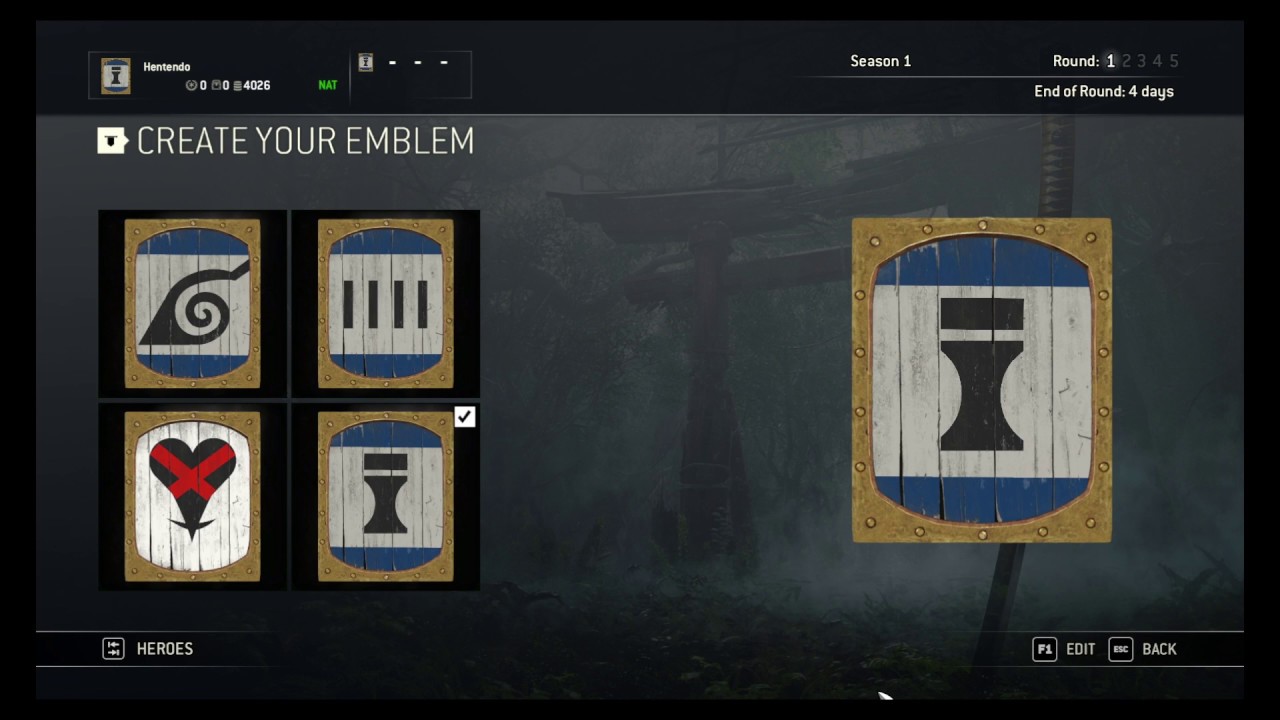 For Honor Emblem Tutorial: Hidden Sand (Naruto) // Samurai