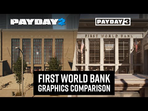 Payday 3 وعرض جديد يستعرض لنا خريطة First World Bank عبر الإصدارات ...