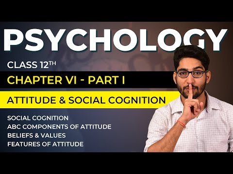 Class 12 Psychology Chapter 06 Part 01/05 - Attitude & Social Cognition - Attitude, ABC components