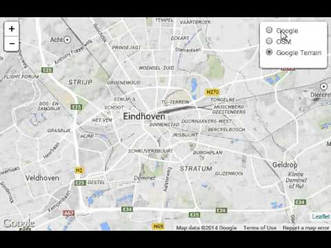 Leaflet map /w Google & OSM tilesets