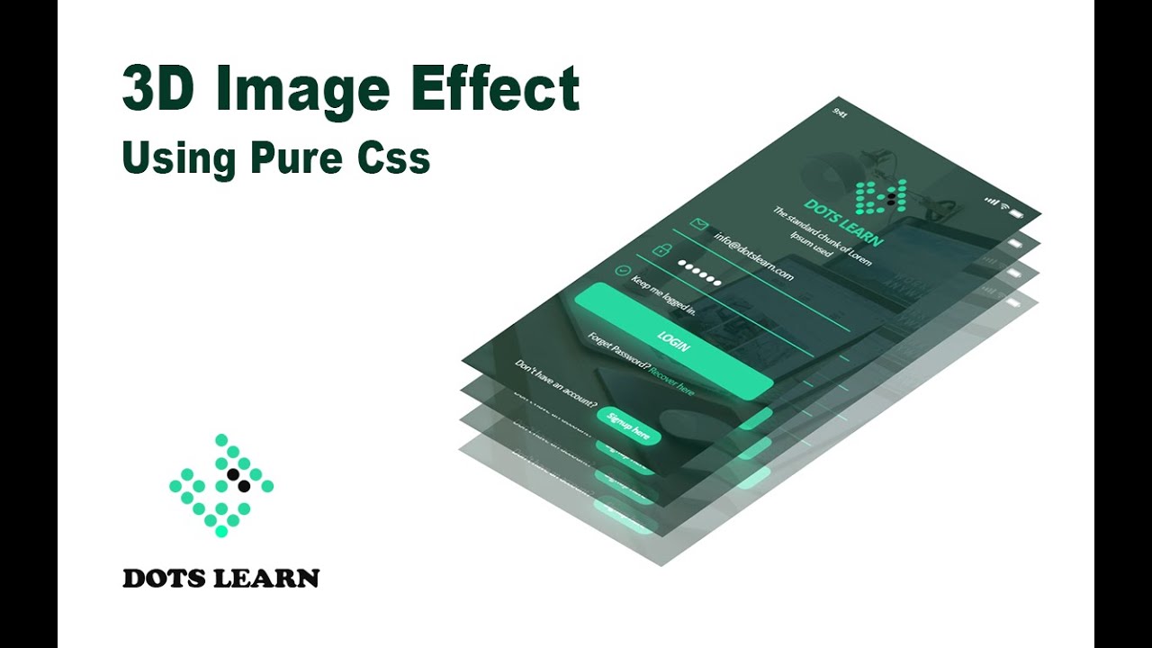 CSS 3D Layered Image Hover Effects - CSS Isometric Design | Pure Css | HTML CSS