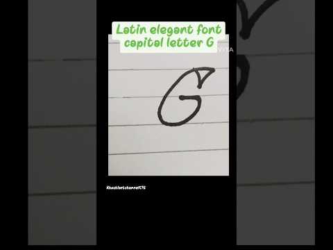 latin elegant font capital letter G #viral#viralshort#shortfeed #shorts#short#ytshort#calligraphy