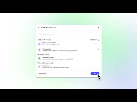 How to Share a NotebookLM Project