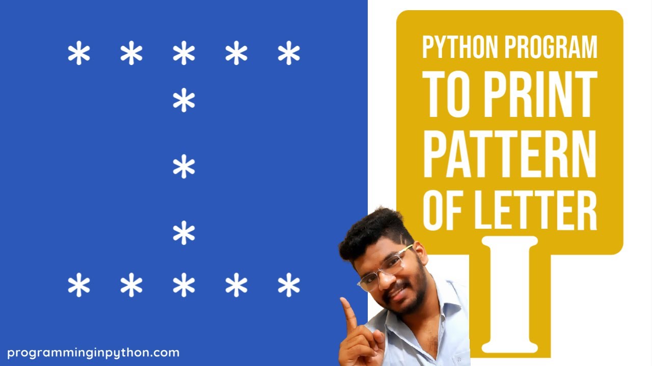 Python Program to Print Pattern of Letter I || Pattern Programming