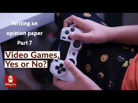 1st Grade How to Write an Opinion Paper No.7: Should we play video games? "Video Games, Yes or No?"