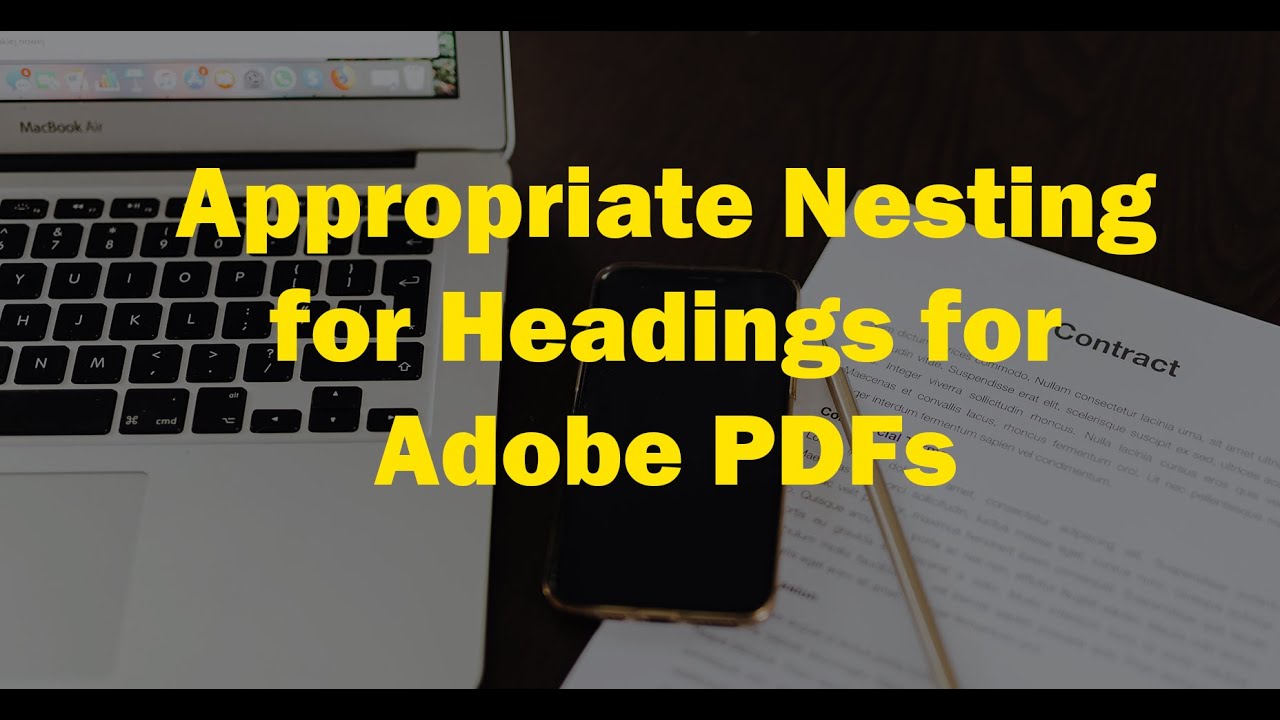 Appropriate Nesting for Headings for Adobe PDFs