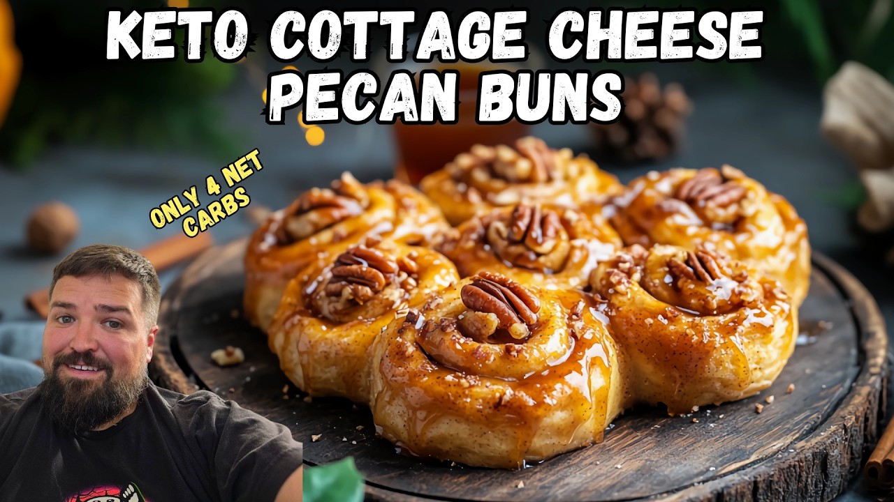 Fast & Easy Cottage Cheese Keto Pecan Buns! Must Try Low Carb