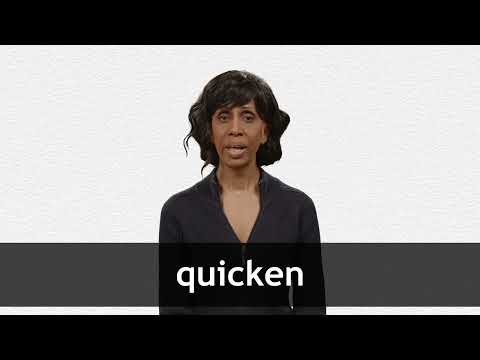QUICKEN definition and meaning | Collins English Dictionary