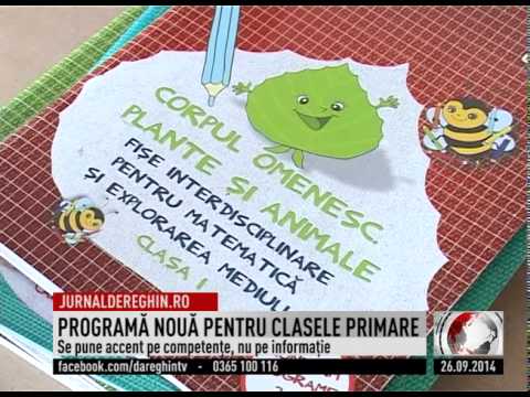 PROGRAMĂ NOUĂ PENTRU CLASELE PRIMARE (2014 09 26)