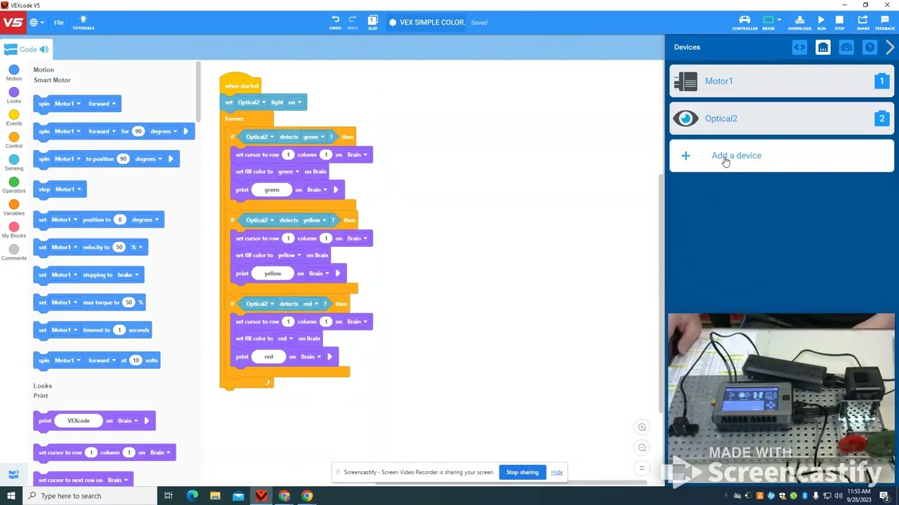 VEX V5 LED Set Up & Programming