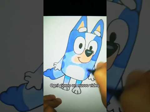 Disegno Bluey in 8 minuti #bluey #disegno #drawing #shorts #cartoon #kids