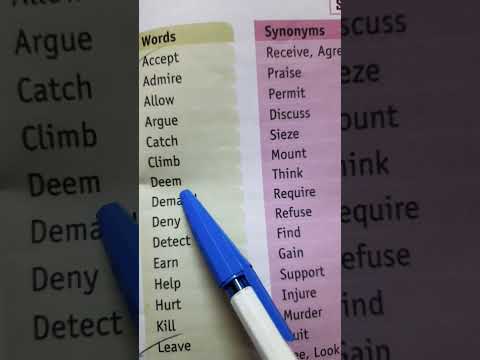 Some synonym words