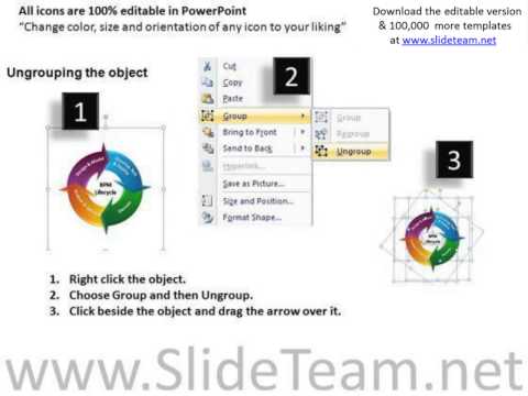 editable process flow lifecycle powerpoint slides and ppt diagram templates
