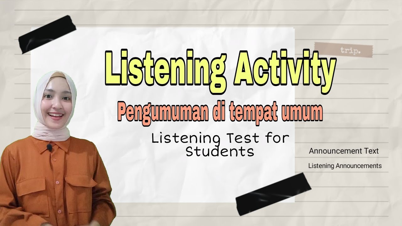 Listening Announcements in Public Places (Listening and Speaking)