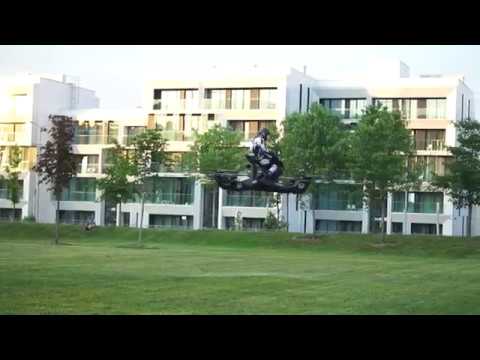 Hoverbike flight with MX champion
