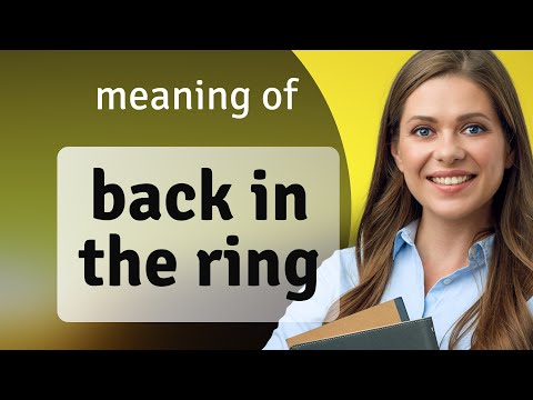 Back in the Ring: Understanding Idiomatic Expressions in English