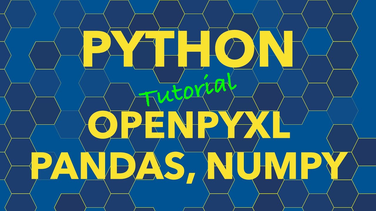 Python openpyxl Pandas and Numpy
