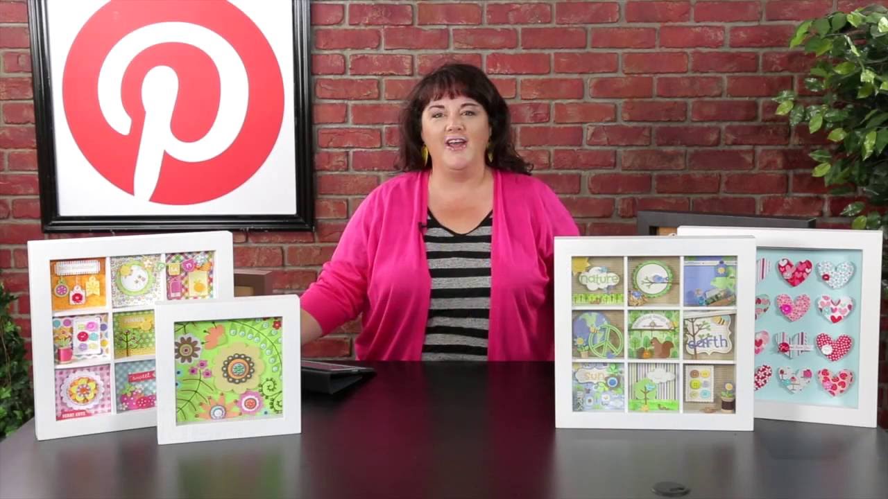 Inspired by Pinterest:  Shadow Boxes by Doodlebug