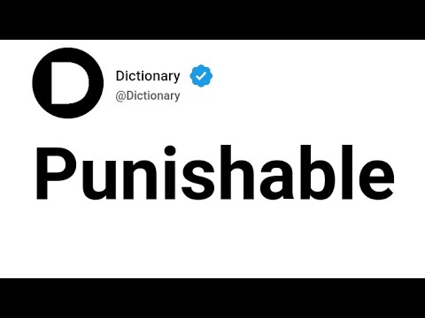 Punishable Meaning In English