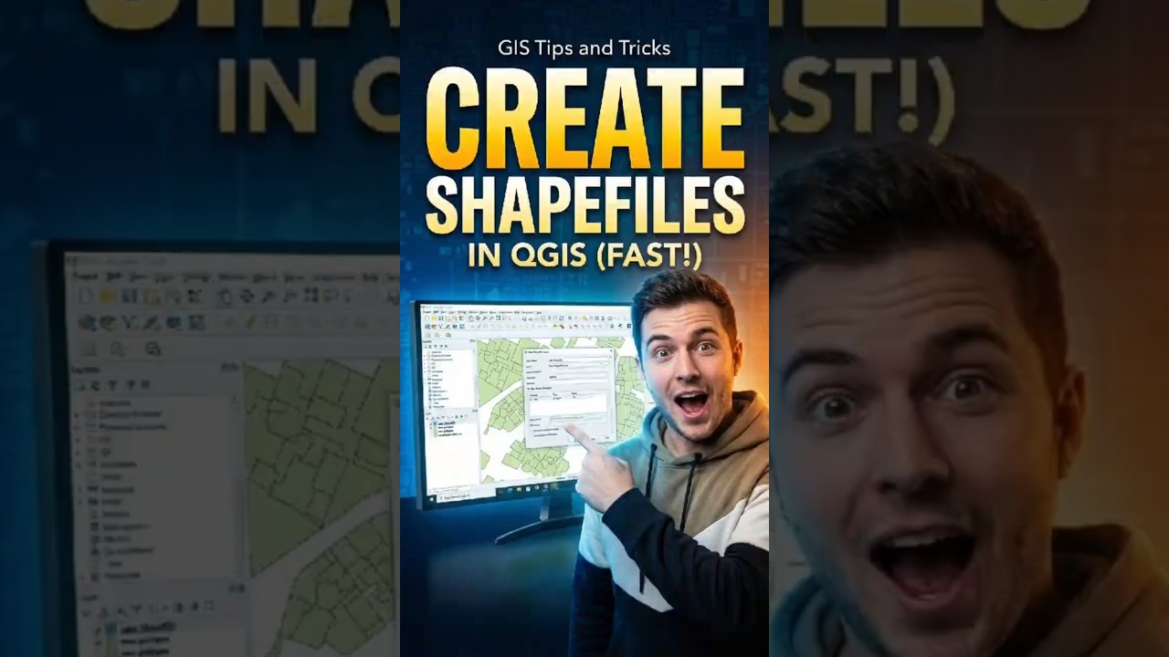 Create a Shapefile in QGIS in 60 Seconds! ⏱️ GIS Tutorial | QGIS