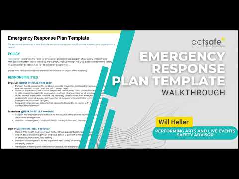 Emergency Response Plan Template