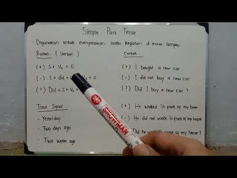Simple Past Tense ( Verbal ) / Rumus Dan Contoh Kalimat