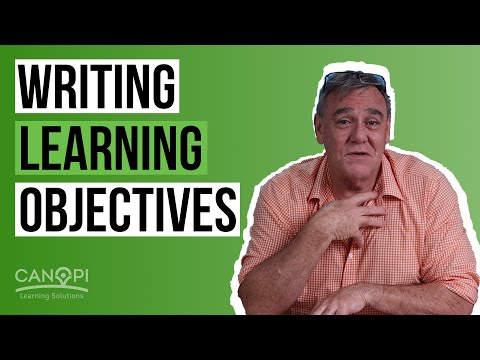 Writing Learning objectives