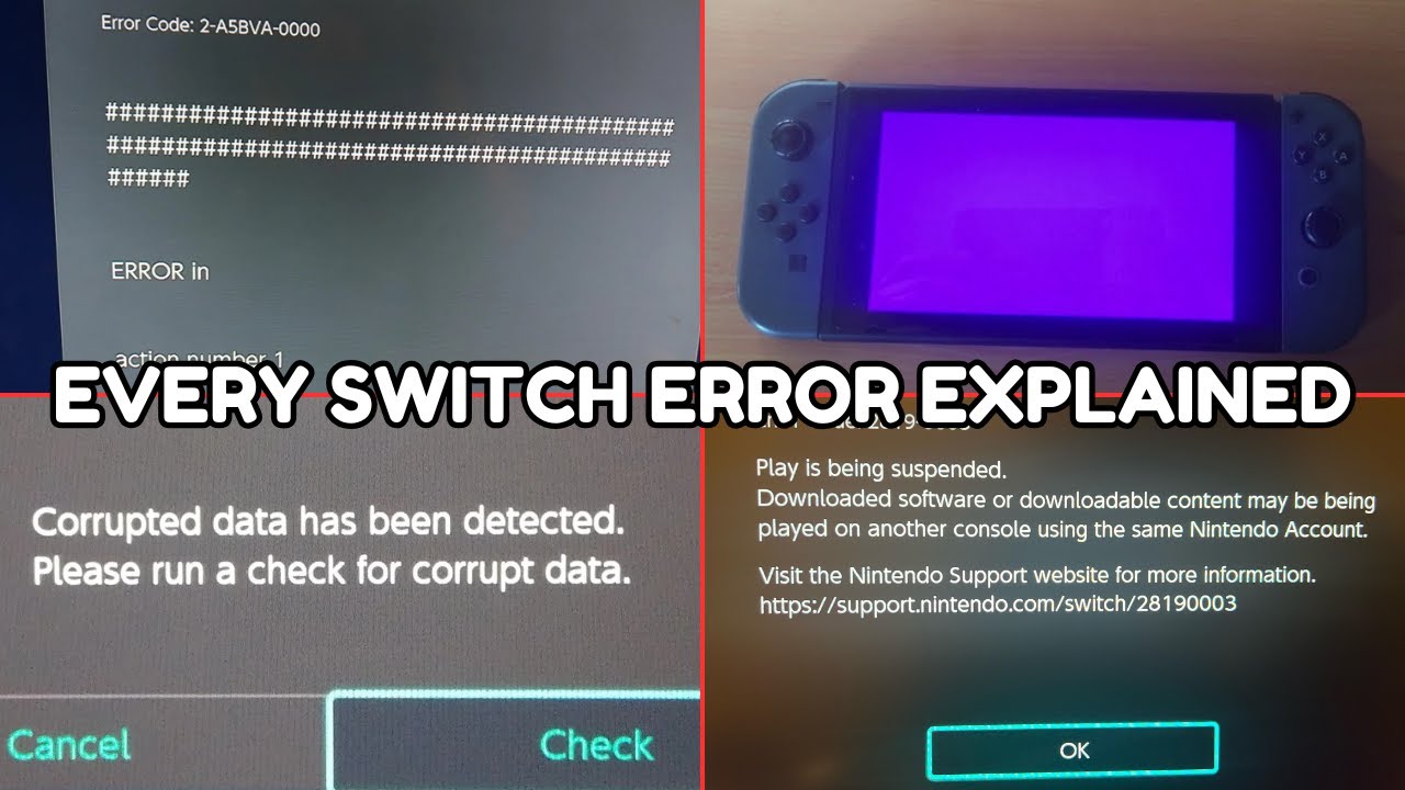 EVERY Nintendo Switch Error EXPLAINED!